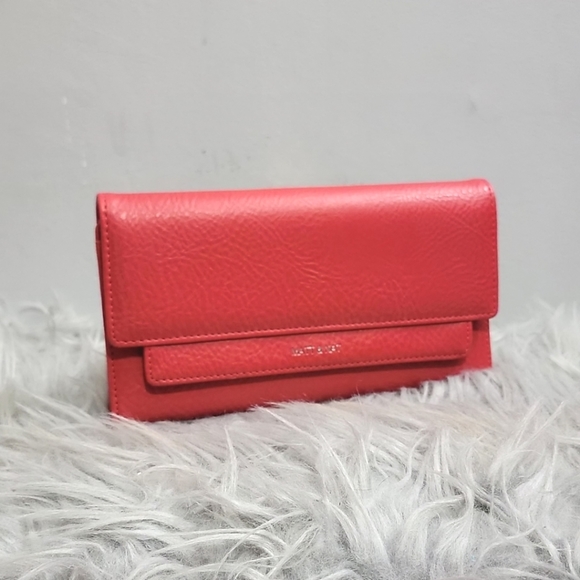 Matt & Nat | Bags | Matt And Natt Beautiful Red Trifold Long Wallet ...